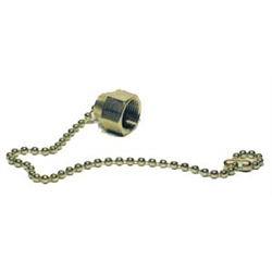CGA-295 Dust Cap & Chain Assembly for Cryogenic Dewars - Liquid ...