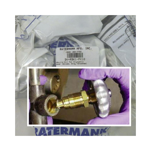Rebuild Kit for Cryogenic Dewar Valve with Gray Handwheel - Pack of 10 ...