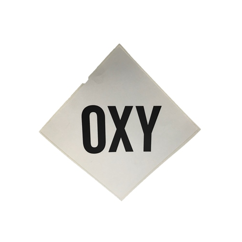 NFPA Symbol: OXY, 2 inch for 10" x 10" Diamond - Ratermann ...