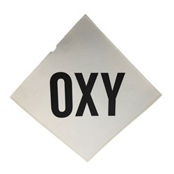 NFPA Symbol: OXY, 2 inch for 10" x 10" Diamond - Ratermann ...